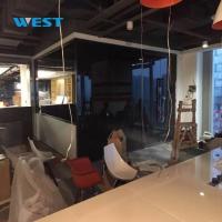 China Energy Saving Black Self Adhesive PDLC Smart Film Switchable Privacy Glass 48V 5W for sale