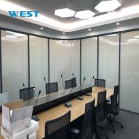 China Dark Gray Smart PDLC Film 395μm Self-Adhesive Dimming Glass with 80% VLT and 5W/m² Power Consumption for sale