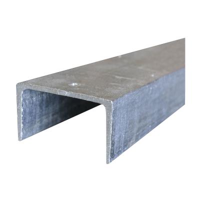 China Affordable C Channel Steel Dimensions 5mm Thick for Curtain Wall Engineering and Invoicing by Actual Weight for sale