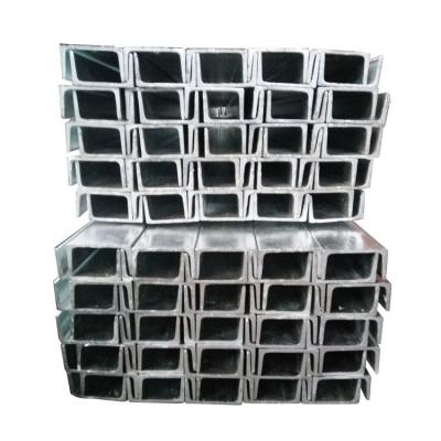 China Invoicing by actual weight C Channel Raw Materials Steel U Channel Dimensions for Your Construction Projects for sale