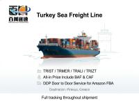 China Turkey Sea Freight Line TRIST / TRMER / TRALI / TRIZT All-in Price Include BAF / CAF for sale