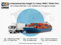 China Professional Sea Freight To Turkey TRISK / TRHAY Port All-in Rate With BAF / CAF Additional Charges Included for sale