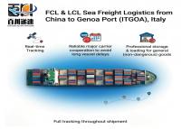China Reliable FCL & LCL Sea Freight from China to Genoa Port (ITGOA) with 30-45 Days Transit for sale