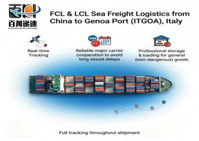 China Reliable FCL & LCL Sea Freight from China to Genoa Port (ITGOA) with 30-45 Days Transit for sale