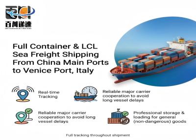 China FCL Full Container Load and LCL Less Than Container Load Sea Freight Shipping from China to Venice Port with 24/7 Multilingual Support for sale