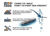 China FCL Sea Freight Shipping Service from China Main Ports to Male Maldives Port with Door to Door and Customs Clearance for sale