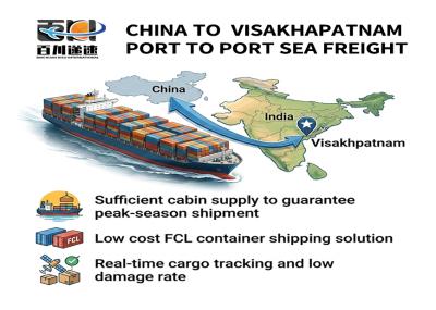 China China to India Visakhapatnam Sea Freight Dedicated Line FCL Port to Port Logistics for sale
