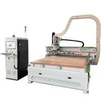 China Fully Automatic Dual Station CNC Nesting Machine 60m/min Speed 3050x1830mm Processing Size with 9KW ATC Spindle for sale