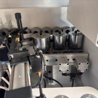 China Compact Automatic Edge Banding Trimming Machine 7KW Woodworking Equipment for sale
