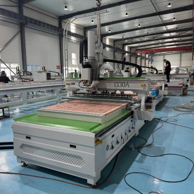 China 1330A 9kW CNC Nesting Router with 3050x1220mm Processing Area and 12-Tool Automatic Magazine for sale