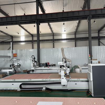 China 1830A-2 Dual Work Table CNC Nesting Router with 12-Tool ATC, 60m/min Speed, 3050x1830mm Processing Area for sale