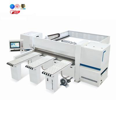 China Durable CNC Wood Cutting Machine 23kW Automatic Panel Saw with 3300mm Cutting Length and ±0.1mm Accuracy for sale