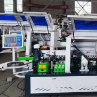 China Fully Automatic Woodworking Edge Banding Machine 18-24m/min Speed 10.3kW Power For Furniture Manufacturing for sale