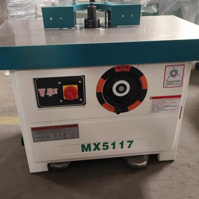 China MX5117B Single Spindle Manual Vertical Wood Milling Machine 1100x680mm Table 8000-10000 RPM for sale