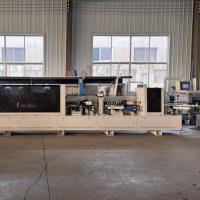 China Automatic Straight Edge Banding Machine 25kW 28m/min Pre-Milling Corner Rounding for Wood Furniture for sale