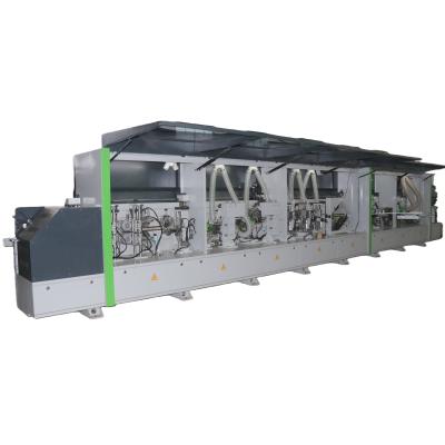 China Aluminum Honeycomb Board Automatic Edge Banding Machine with PUR Glue Tank 10-23m/min for sale