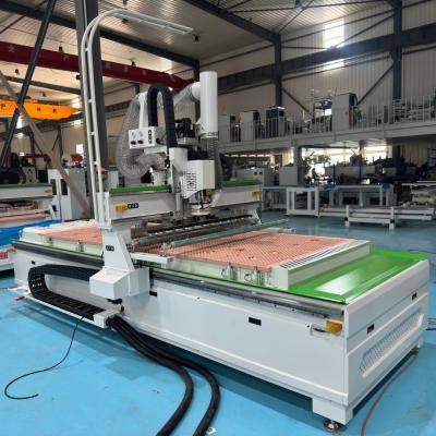 China ATC Nesting 3 Axis CNC Router Machine 9KW Spindle 12 Tool Linear ATC 3050x1220mm for sale