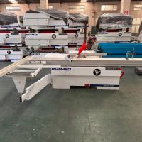 China BHM 45D 3200mm Sliding Table Panel Saw 5.5kW Motor 4000-6000 RPM Wood Cutting Machine for sale