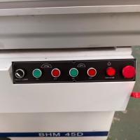 China BHM 45D 3200mm Sliding Table Panel Saw 5.5kW Motor 4000-6000 RPM Wood Cutting Machine for sale
