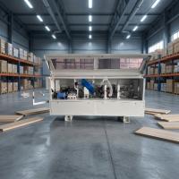 China Compact 5-Function Automatic Edge Banding Machine with 7KW Power for Woodworking for sale