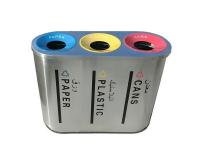 China 3 section stainless steel waste bin Model: FA-BS03 for sale