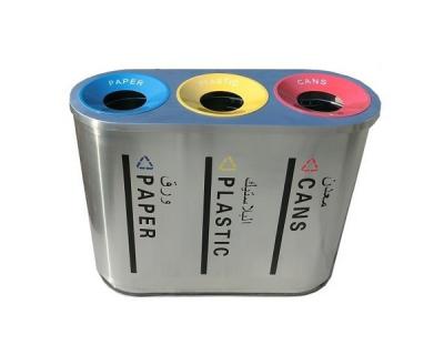 China 3 section stainless steel waste bin Model: FA-BS03 for sale
