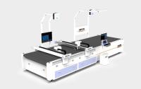 China Dual Head IB1660 Leather Cutting Machine | Automatic CNC Genuine Leather Cutter for sale