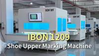 China IBON Shoe Marking Machine 1200x900mm CCD Precision Line Drawing for Footwear Manufacturing for sale