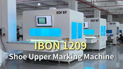 China IBON Shoe Marking Machine 1200x900mm CCD Precision Line Drawing for Footwear Manufacturing for sale