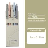 China Creative Aesthetic Roller Ball Pen 0.5mm Fast Dry Fine Point Plastic Gel Pen for sale