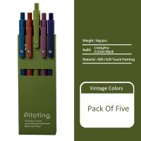 China Creative Aesthetic Roller Ball Pen 0.5mm Fast Dry Fine Point Plastic Gel Pen for sale
