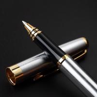 China Stainless Steel Signature Neutral Pen Business Metal Roller Pen 0.7mm for sale