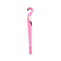 China Flamingo Shaped 0.5mm Plastic Gel Pen Advertising Gifts Neutral Pen Small Prizes for sale