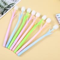 China Colorful Soft Rubber Creative Gel Ink Pen 0.5mm Color Changing Rose Shape Neutral Pen for sale