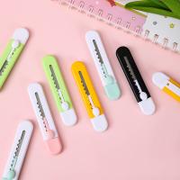 China Small Cute Utility Knife Mini Paper Cutter With Safety Lock For School Handwork for sale