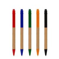 China Kraft Paper Creative Ball Pen Eco Friendly Recyclable Customized Ball Point Pens for sale