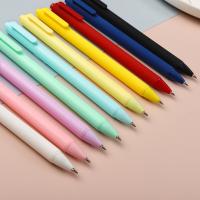 China Minimalist Office Creative Gel Ink Pen Macaron Press Pen Sweet Colors Gift Gel Pen for sale