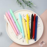 China Minimalist Office Creative Gel Ink Pen Macaron Press Pen Sweet Colors Gift Gel Pen for sale