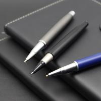 China Matte Business Gift Roller Ball Pen 0.5mm Signature Pen Metal Gel Pen Custom Logo for sale