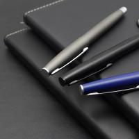China Matte Business Gift Roller Ball Pen 0.5mm Signature Pen Metal Gel Pen Custom Logo for sale