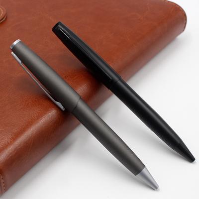 China Metal Matte Twist Signature Pen 1.0mm Business Office Bullet Ball Pen for sale