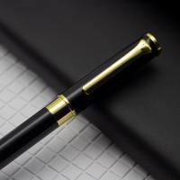 China 0.5mm Metal Roller Ball Pen Business Gift Advertising Neutral Pen With Cap for sale