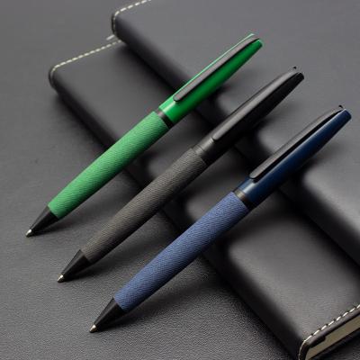 China Retractable Twist Metal Ballpoint Pen 1.0mm Fluent Business Signature Pen For Gift for sale