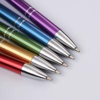 China Portable Smooth Writing Ball Pen 1.0mm Strong Metal Clip Ball Pen Customized Logo for sale