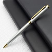 China Advertising Hotel Metal Ballpoint Pen Twist Slender Ball Pen With Custom Logo for sale