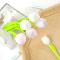 China Flower Design Tulip Color Changing Neutral Pen 0.38mm Office School Gift Pen for sale