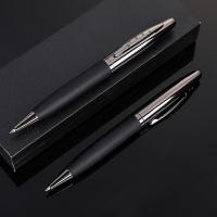 China Twist Type Business Metal Ball Point Pen 1.0mm Textured Grey Pen Barrel Signature Pen for sale