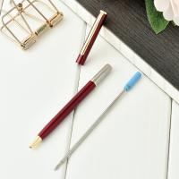 China Personalized Slender Metal Ball Pen 0.7mm Advertising Promotion Hotel Ballpoint Pen for sale