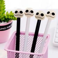 China Halloween Gift creative gel ink pen 0.5mm Creative Scary Skeleton Head Model Gel Pen for sale