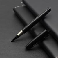China Matte Business Gift Roller Ball Pen 0.5mm Signature Pen Metal Gel Pen Custom Logo for sale
